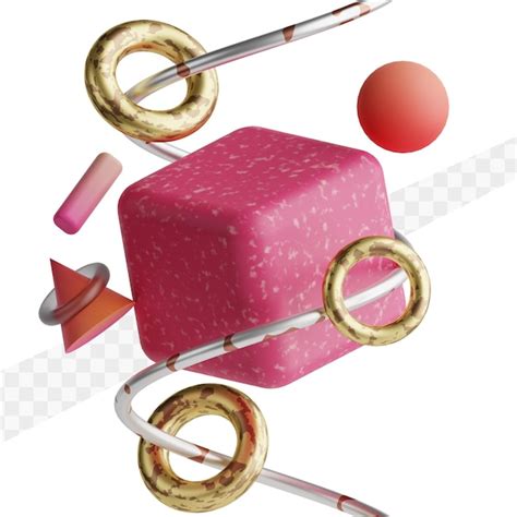 Premium Psd Abstract Geometric Shapes 3d Render Illustration