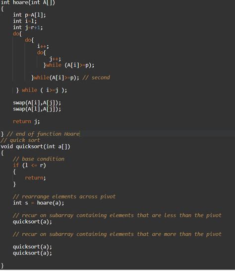 Solved Good Day I M Trying To Implement The Quick Sort Chegg
