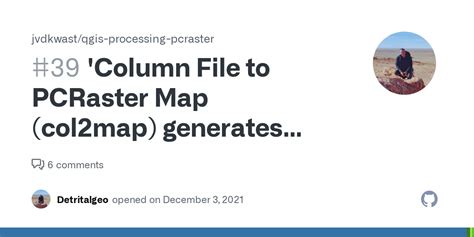 Column File To Pcraster Map Col2map Generates Errors · Issue 39 · Jvdkwast Qgis Processing