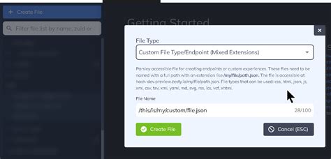 Custom File Types Endpoints