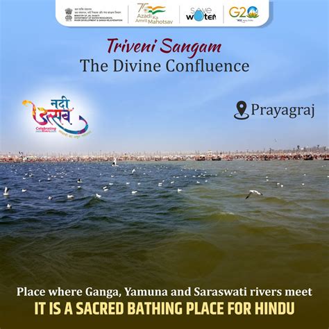 Sangam At Prayagraj The Confluence Of Rivers Triveni Sangam 50 Off