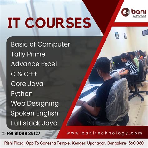 Bani Technology On Linkedin Cs Itcourse Webdesign Tallyprime Advanceexcel Advancedenglish