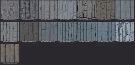Seamless Sci Fi Panel Surfaces Assorted Texture CGTrader