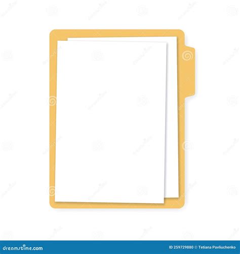 Paper Document Stack Stock Vector Illustration Of White 259729880