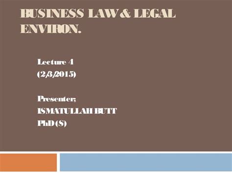 business law lecture 4 ppt legal services industry industries