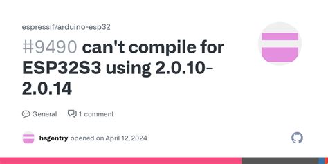 Cant Compile For Esp32s3 Using 2010 2014 · Espressif Arduino Esp32 · Discussion 9490 · Github