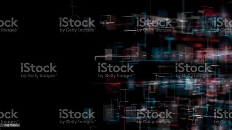 3d 렌더링 추상기하학적 배경 선과 보케는 파란색과 빨간색 건축 디자인 차트 빅 데이터 연결 및 기술입니다 0명에 대한 스톡 사진 및 기타 이미지 Istock