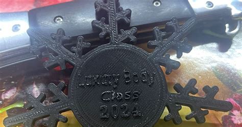 Snowflake With Costume Text By Glamdarkstone Download Free Stl Model