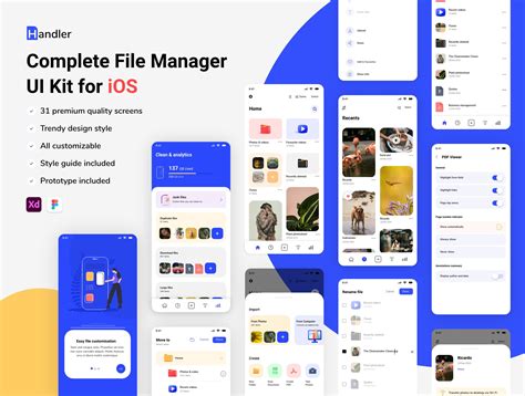 Handler File Manage Ui Kit For Ios App Templates ~ Creative Market