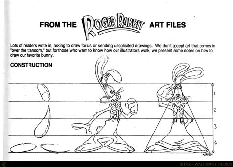 Who Framed Roger Rabbit Model Sheets Traditional Animation