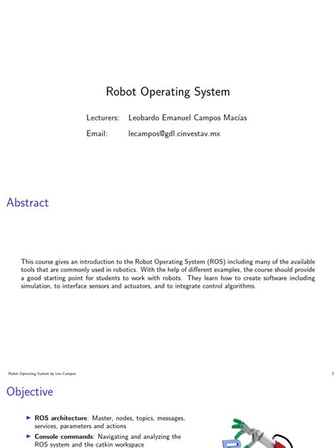 Ros Course Pdf Command Line Interface Class Computer Programming