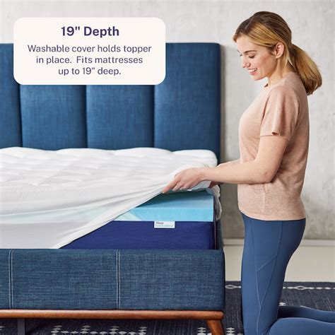 Sleep Innovations Plush Support Dual Layer Gel 4 In D Memory Foam King