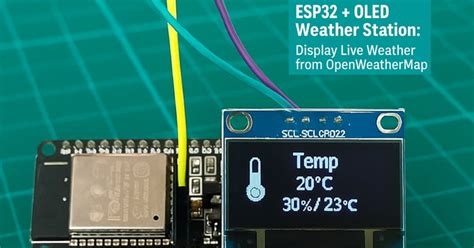 Build An Esp32 Oled Weather Display Terminal Arduino Maker Pro