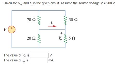 solved calculate v and i in the given circuit assume the