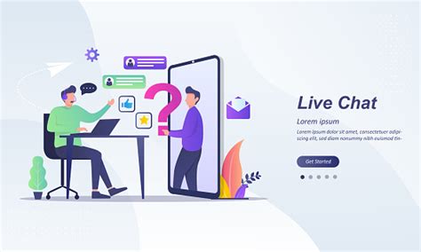 고객 지원 개념 디자인 라이브 피드백을 수행하는 헤드셋라이브 채팅 운영자 핫라인 운영자는 클라이언트 웹 방문 페이지 Ui 모바일 앱 배너 템플릿에 적합한 조언 고객에 대한
