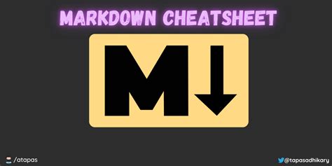 github atapas markdown cheatsheet a single place for all the