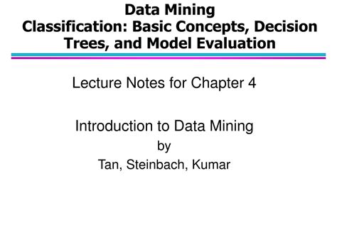 Ppt Data Mining Classification Basic Concepts And Techniques