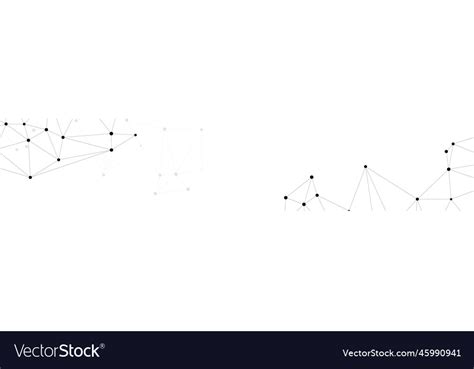 Abstract Plexus Big Data Background With Dots Vector Image