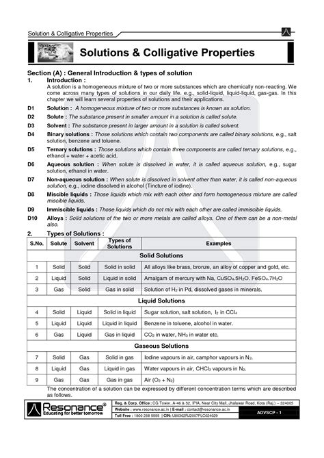 SOLUTION Solution Colligative Properties Theory Studypool
