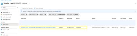 service deprecation alerts microsoft qanda