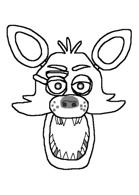 Pixilart Foxy Face Base By Rpzrampage