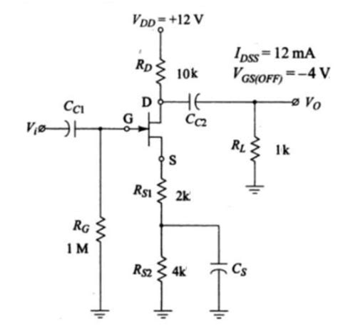 Solved Find The VDS And AV Of This Circuit I Will Upvote Chegg Com