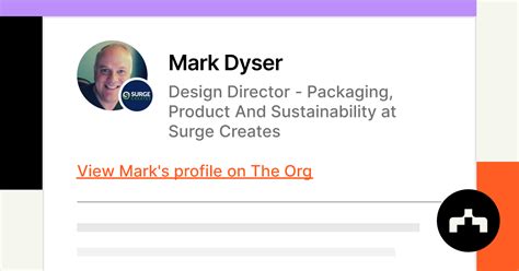 Mark Dyser Design Director Packaging Product And Sustainability At Surge Creates The Org