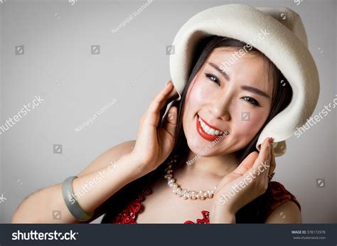 Sexy Chinese Girl Long Blackhair White Foto Stock 378172978 Shutterstock