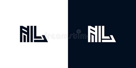 Creative Initial Letters Nl Logo Stock Illustrations 252 Creative