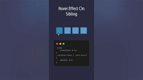 hover effect on sibling html css css html youtube