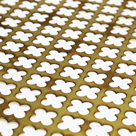 Brass Decorative Large Club Radiator Grill Perforated Metal Mesh Sheet