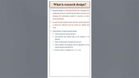 What Is Research Design Phd Dataanalysis Research Researchdesign