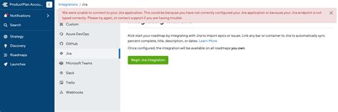 jira integration troubleshooting