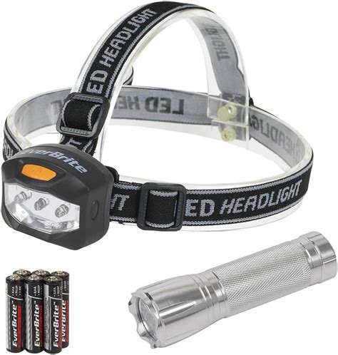 Everbrite E007000 Led Flashlight And Headlamp Combo Single Pack Sports And Outdoors