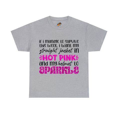Hot Pink Straight Jacket Graphic Tee Etsy