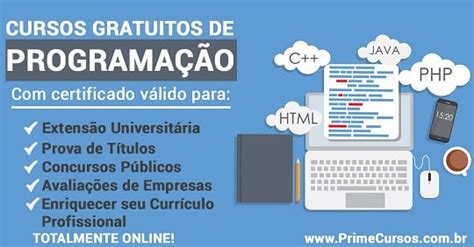 Cursos De Programação Online Grátis Prime Cursos