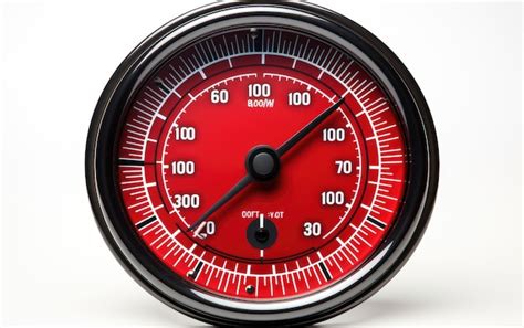 Premium Ai Image Circular Colorful Stunning Bus Speedometer Isolated On White Background