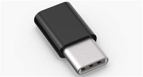 3d Micro Usb Typec Black Model Turbosquid 1573466