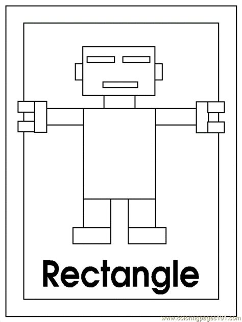 Coloring Pages B Rectangle Architecture Shapes Free Printable Coloring Page Online