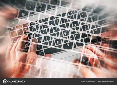 chaos coding programming concept abstract photo hands computer keyboard