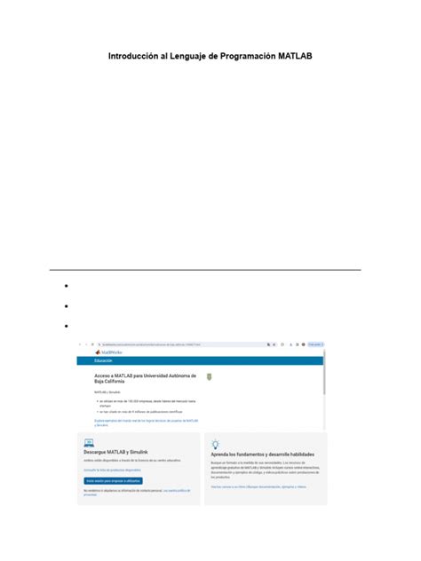 Introducción Al Lenguaje De Programación Matlab Pdf Matlab Lenguaje De Programación