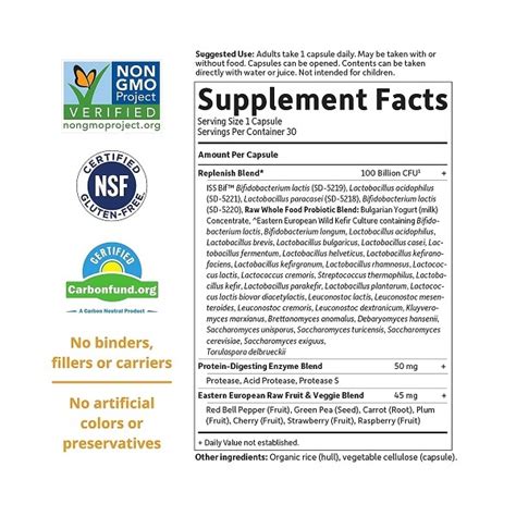 Garden Of Life Raw Probiotics Ultimate Care 100 Billion Cfu 30