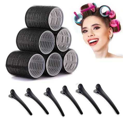 Hair Rollers Clips Set Diy Hair Curlers Hair Clips Temu