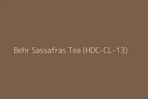 Behr Sassafras Tea Hdc Cl 13 Color Hex Code