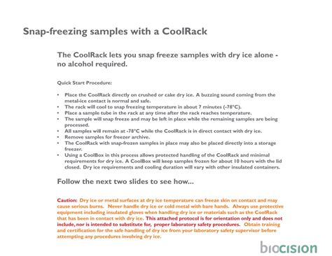 Snap Freezing Procedure2 Pdf