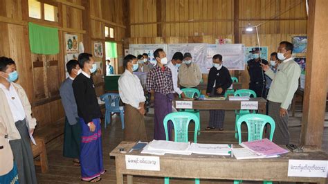 ပူတာအိုမြို့နယ်၌ မြို့ပေါ်ရပ်ကွက်ရှိမဲရုံများ ကြိုတင်ပြင်ဆင်ထားရှိမှုအခ