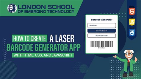 How To Create A Laser Barcode Generator App With Html Css And