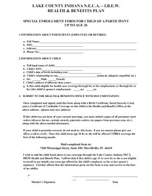 Fillable Online DEPENDENT ENROLLMENT FORM Pages Ibew697benefits Fax Email Print PdfFiller