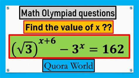 Math Olympiad Questions Viral Math Problems YouTube