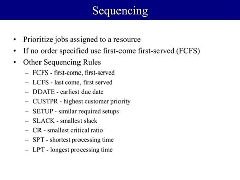 Topic 5 Production Sequencing And Schedulingppt